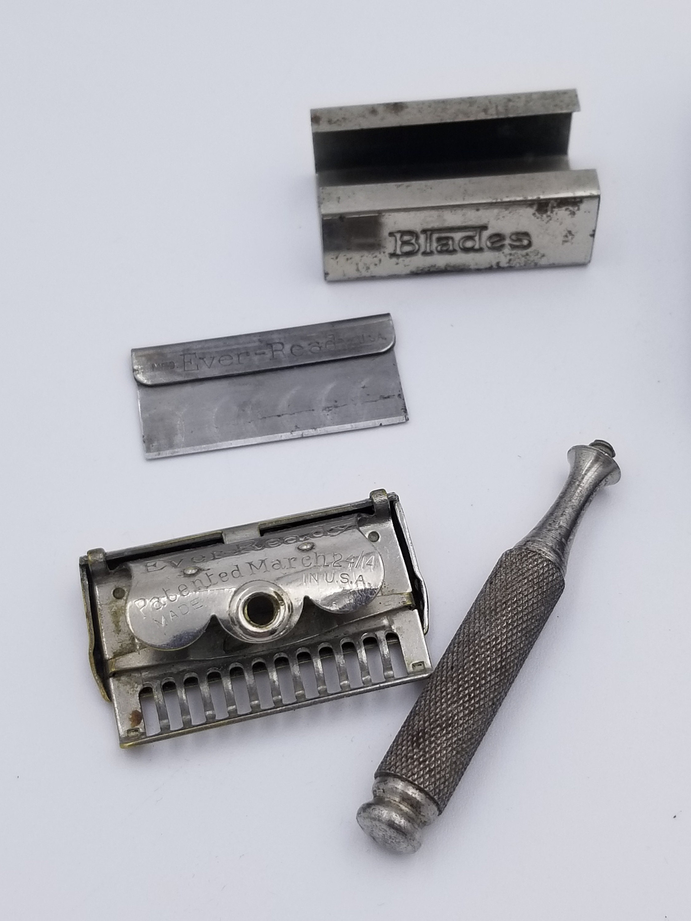 Antique Ever-Ready Safety Razor Patent March 24/14 Original | Etsy