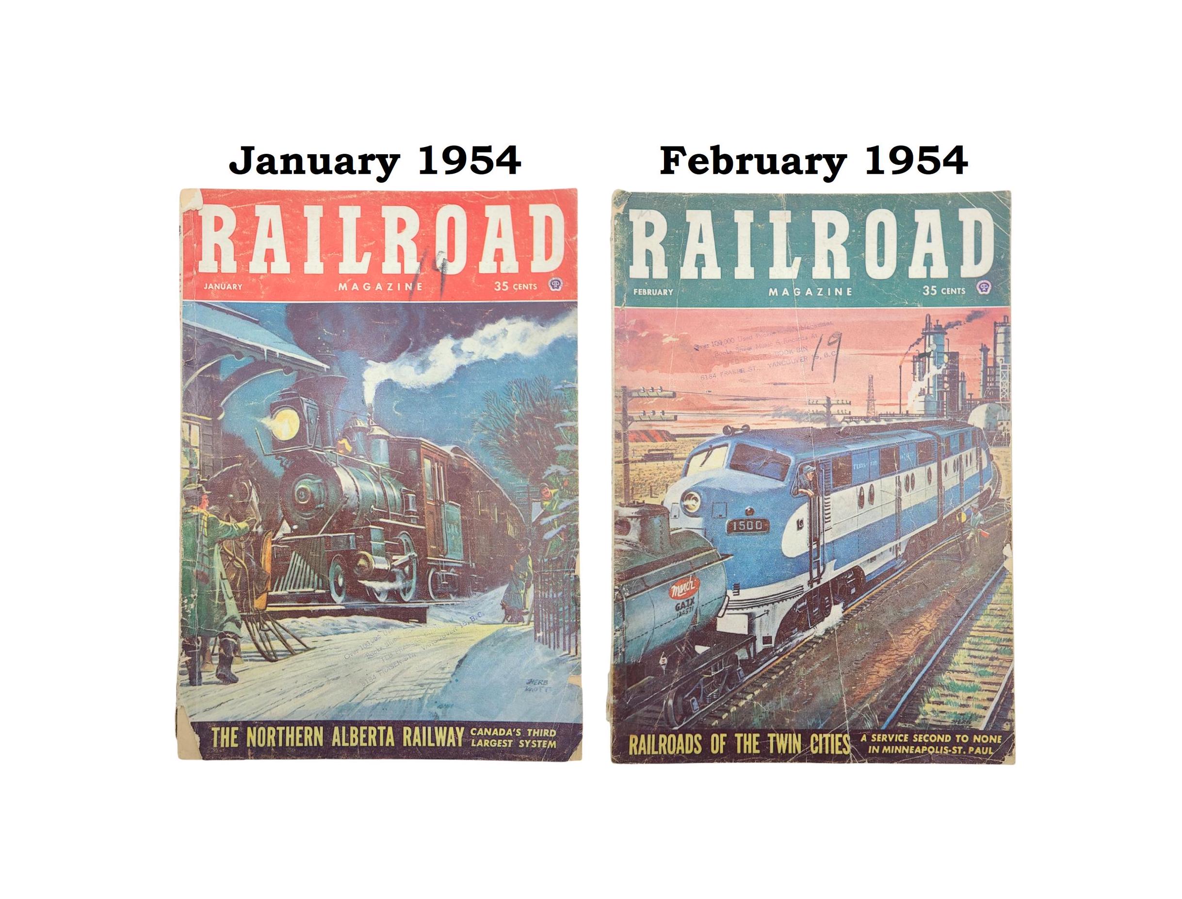 Vintage Railroad Magazines From 1949 - 1954. Choose From Our Selection ...