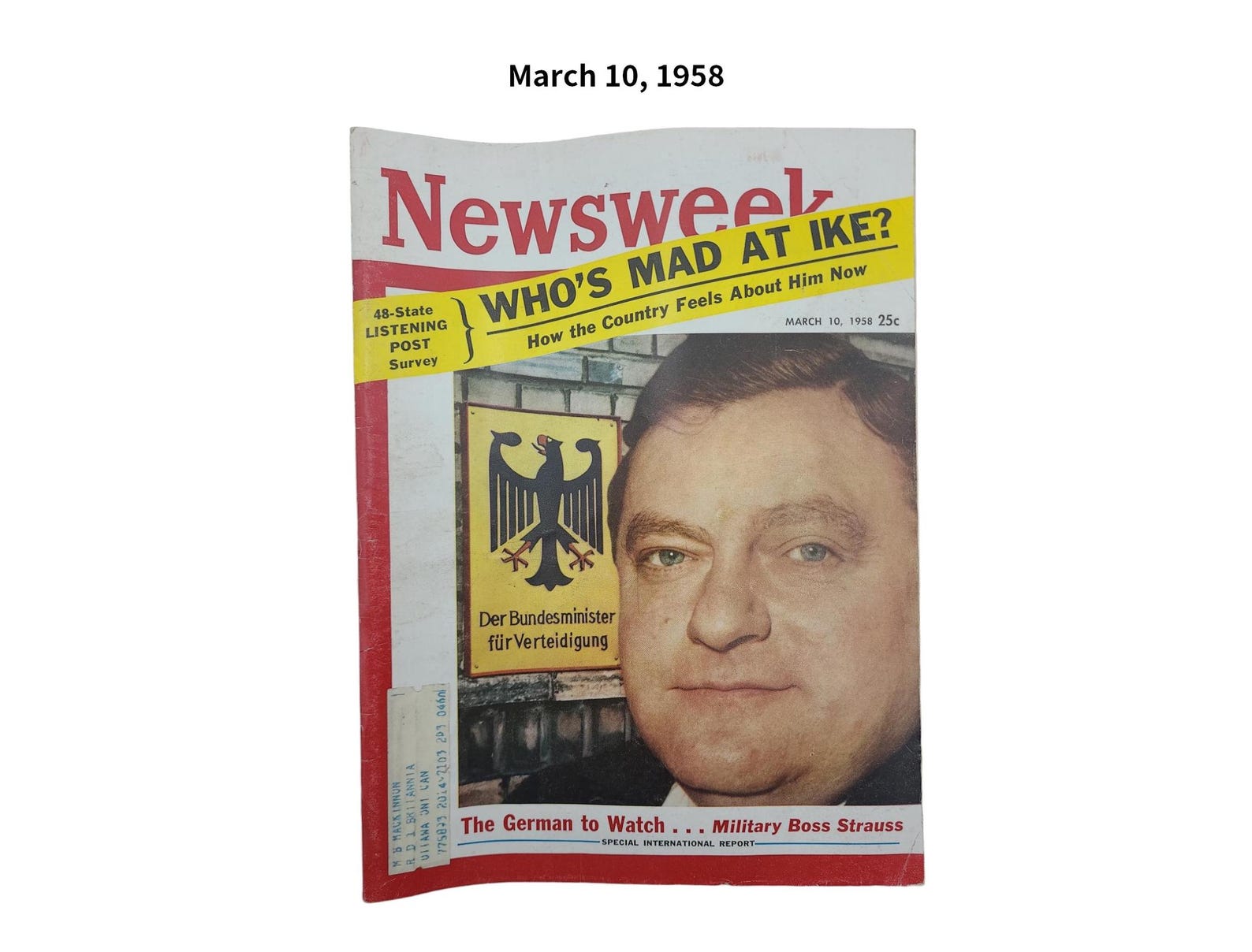 Newsweek Magazine - Choose From Original Vintage Issues From the 1950's ...