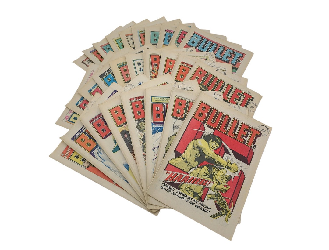 Choice of 1970's Bullet Comics. Original Vintage Issues of This UK Boy ...