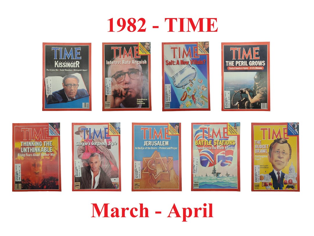 Choice of TIME Magazine – 1982 Mar-apr, Kissinger, Federal Reserve ...