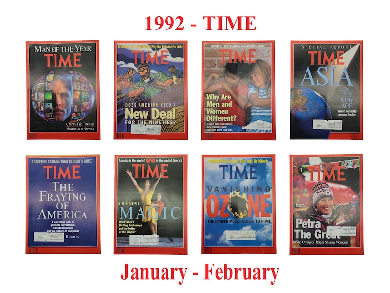 Choice of TIME Magazine – 1992 Jan-feb, Man of the Year, Ted Turner ...