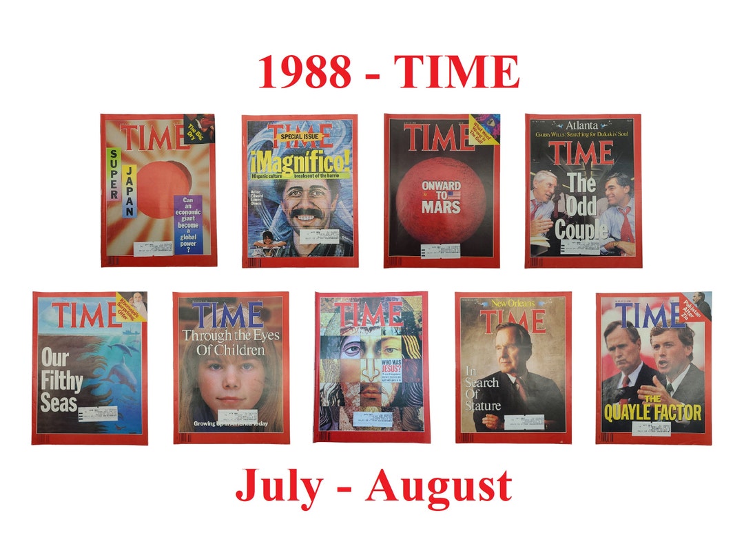 Choice of TIME Magazine – 1988 Jul-aug, Japan, Hispanic Culture, Mars ...