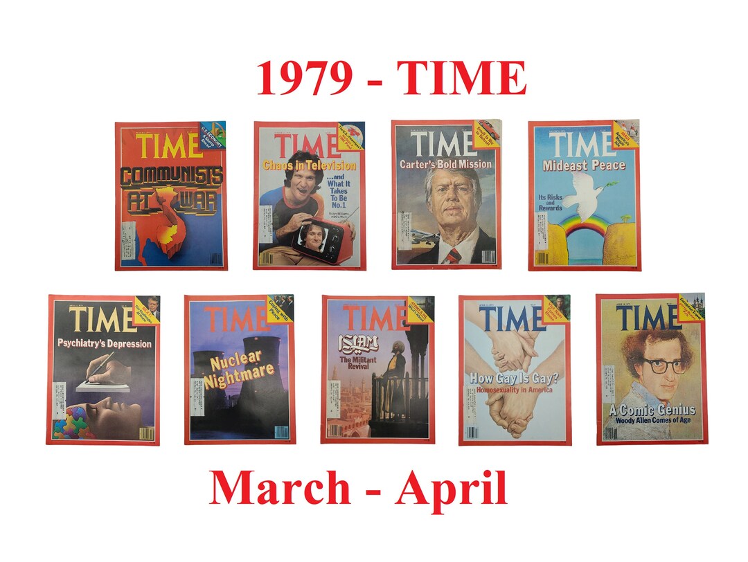 Choice of TIME Magazine 1979 Mar-apr, Communists, Robin Williams ...