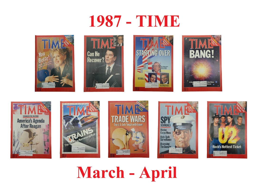 Choice of TIME Magazine – 1987 Mar-apr, Bette Midler, Ronald Reagan ...