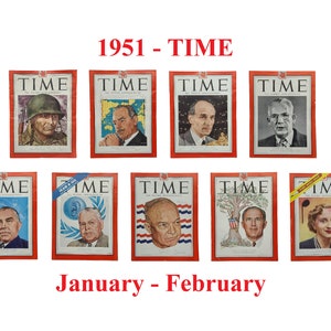 Choice of TIME Magazine – 1951 Jan-feb, Man of the Year, Army, Opera ...