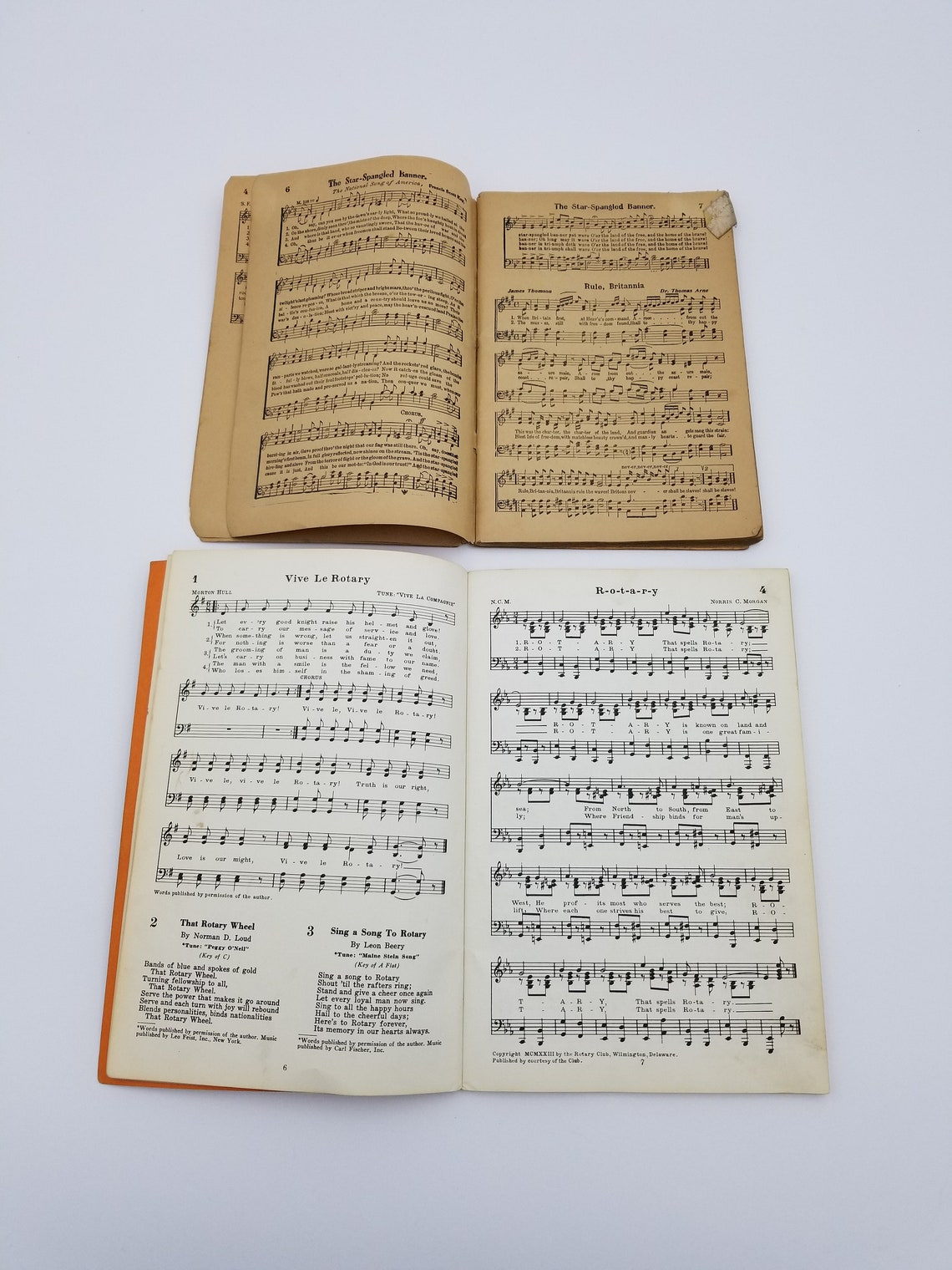 Songs of Kiwanis 1921 & Songs for the Rotary Club 1940 the - Etsy
