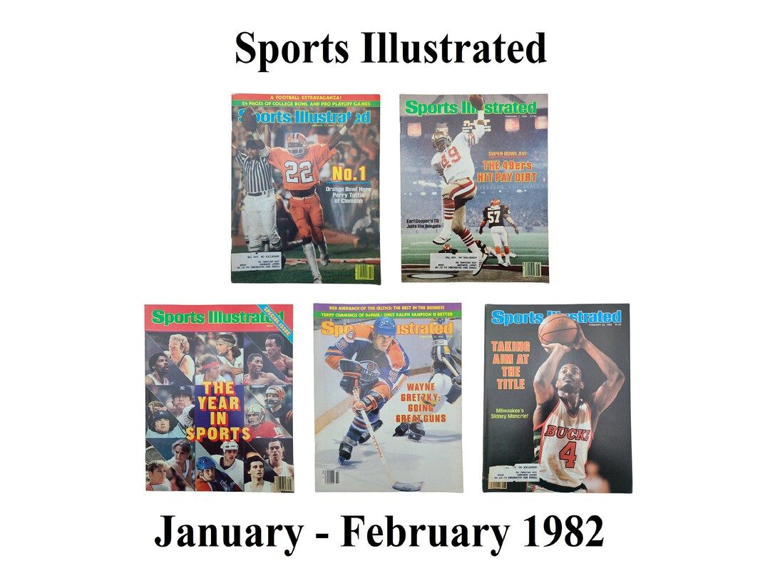 Sports Illustrated Magazines 1982 Jan-feb, College Football, NFL, San ...