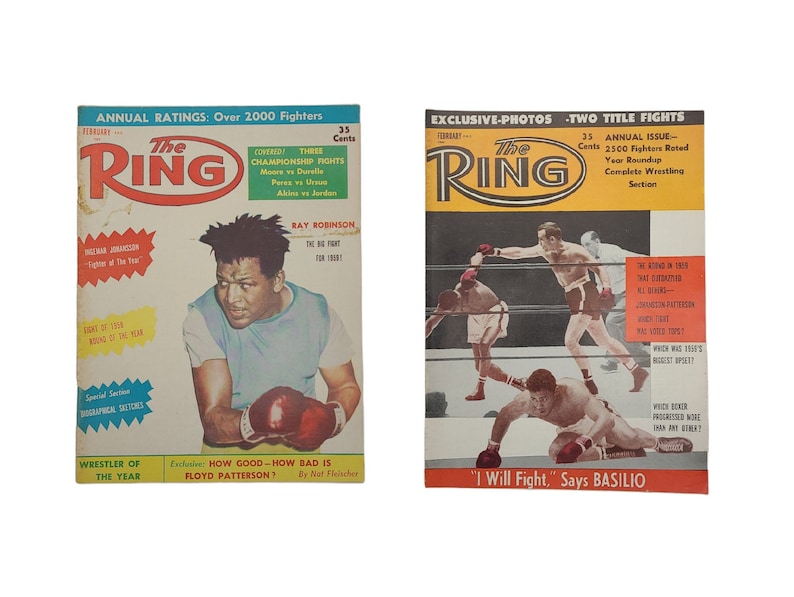 THE RING Boxing Magazines. Choice of Issues From 1948-1974. Robinson ...