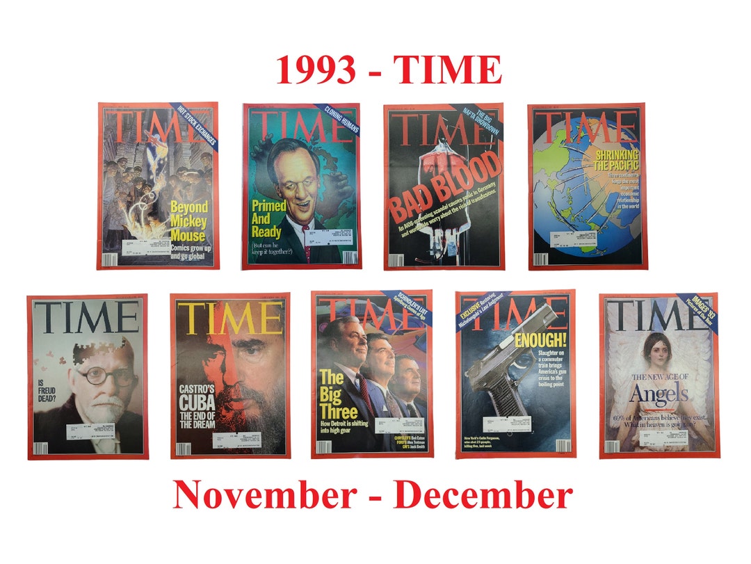 Choice of TIME Magazine – 1993 Nov-dec, Comics, Jean Chretien, AIDS ...