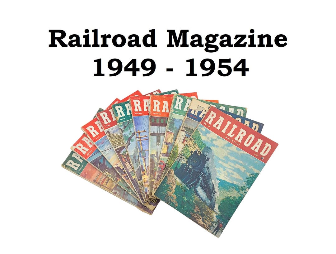 Vintage Railroad Magazines From 1949 - 1954. Choose From Our Selection ...