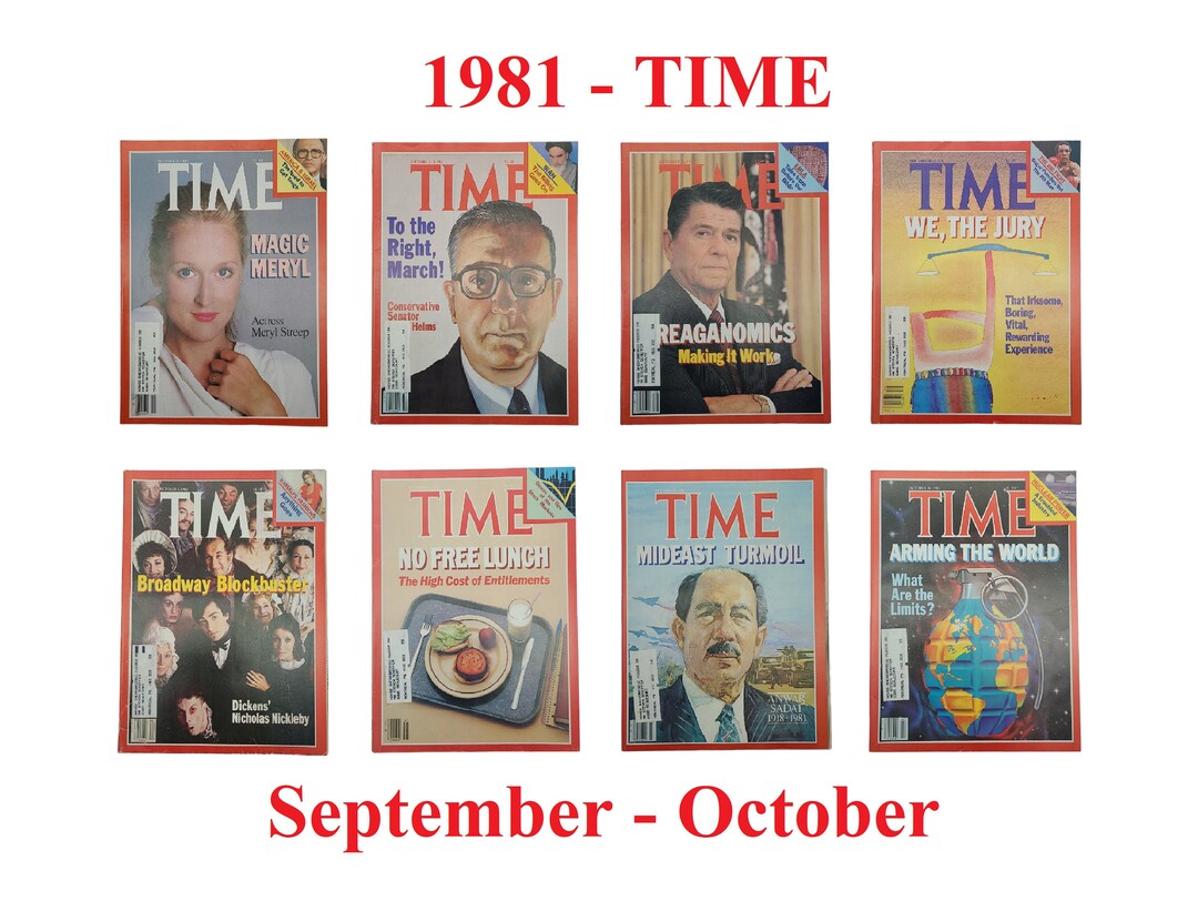 Choice of TIME Magazine – 1981 Sep-oct, Meryl Streep, Politics ...