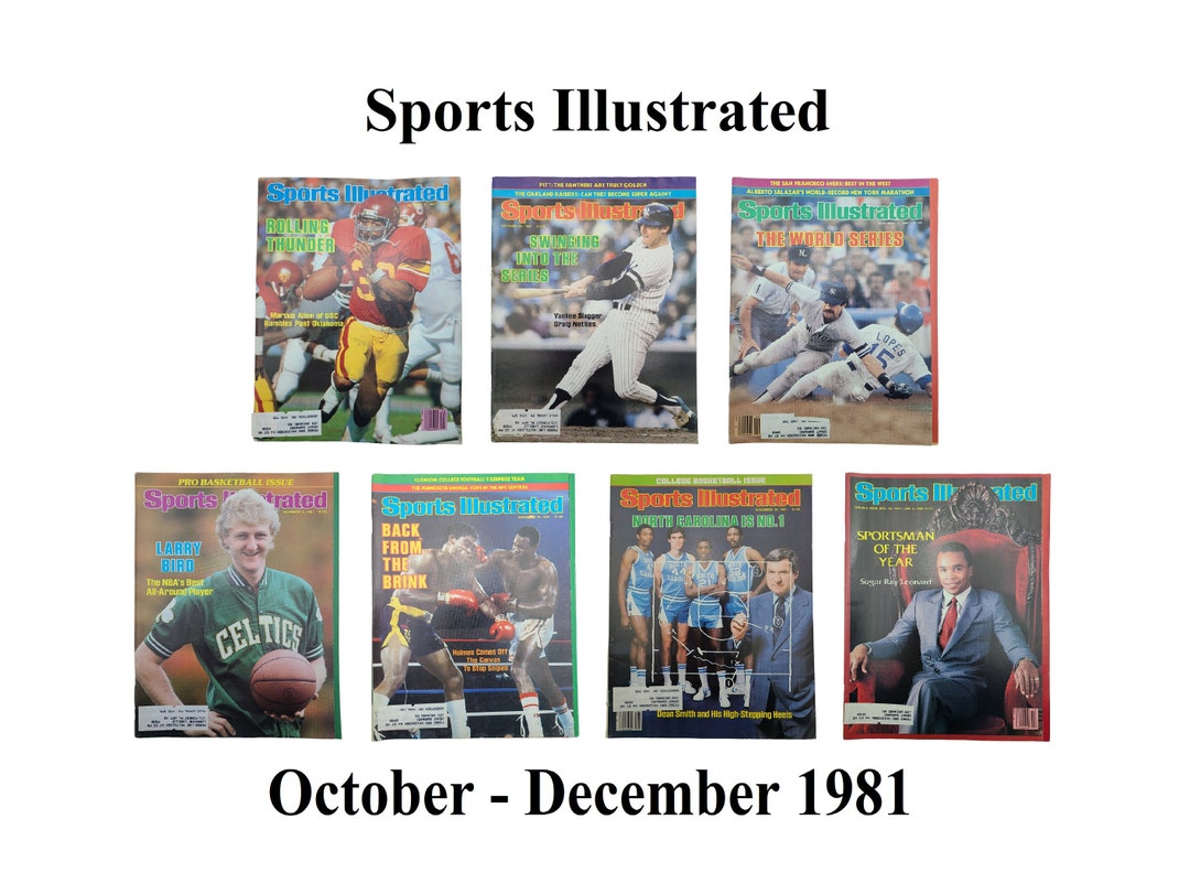 Sports Illustrated Magazines 1981 Oct-dec, Football, USC, Oklahoma ...
