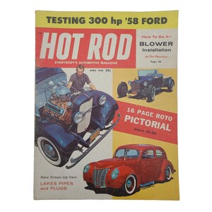Choice of Vintage Hot Rod Magazines - 1958, Classic Cars, Road Race, Dragster, Mechanic ...