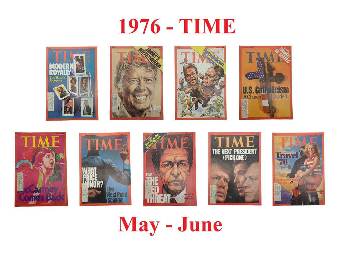 Choice of TIME Magazine 1976 May-jun, Royalty, Jimmy Carter, Republican ...
