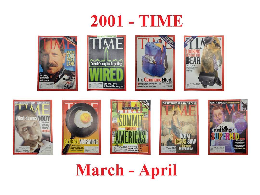 Choice of TIME Magazine – 2001 Mar-apr, Dale Earnhardt, Tech, Columbine ...