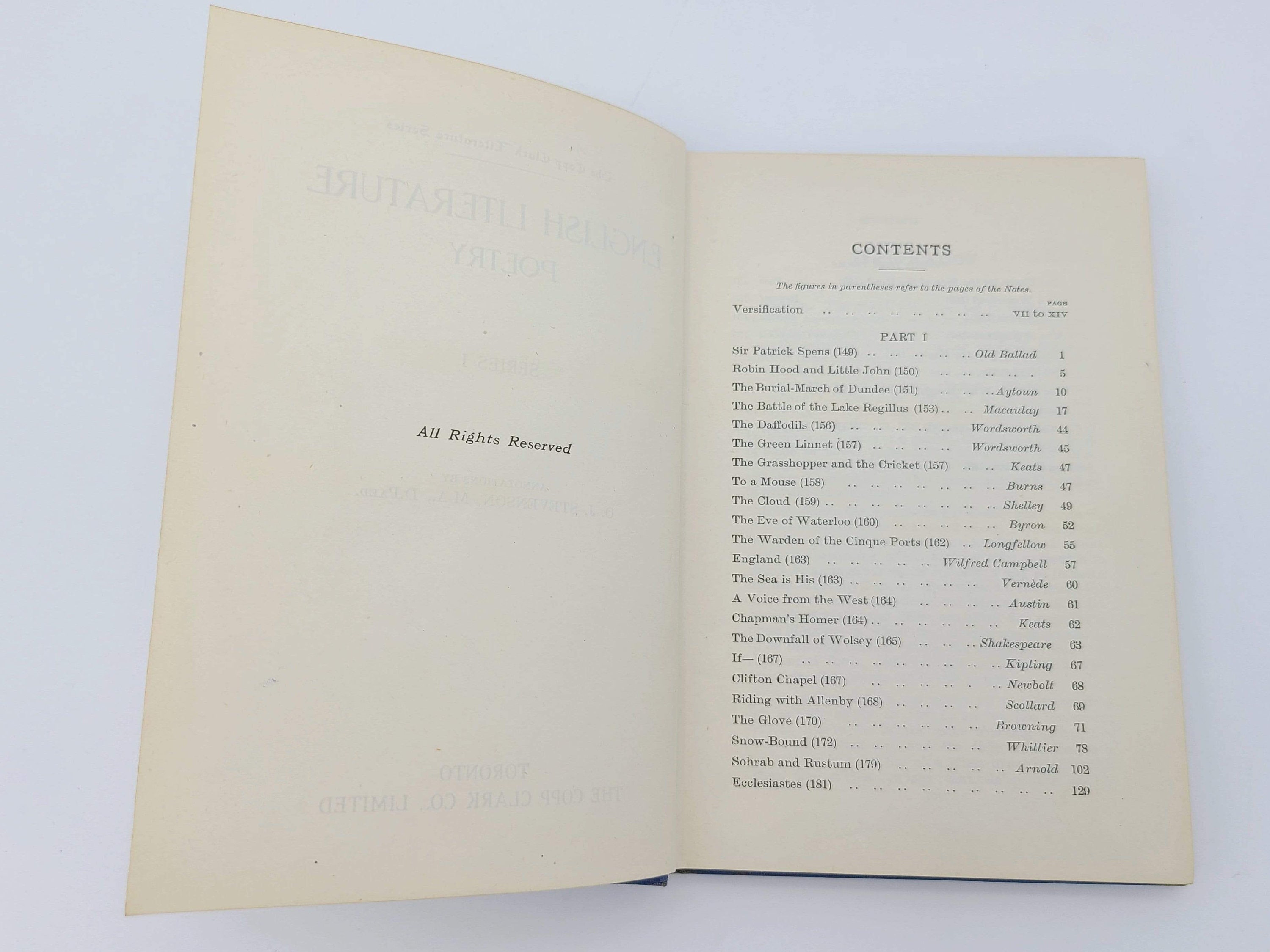 The Copp Clark Literature Series English Literature Poetry | Etsy