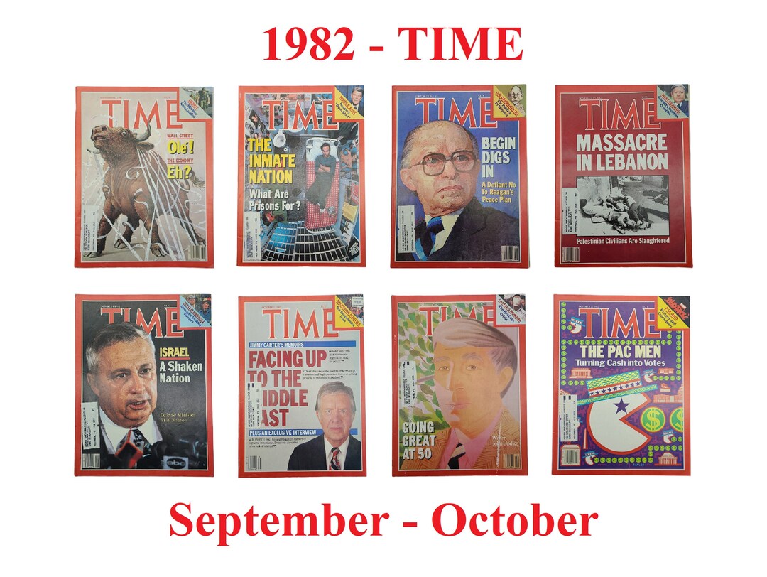 Choice of TIME Magazine – 1982 Sep-oct, Wall Street, Prisons, Israel ...