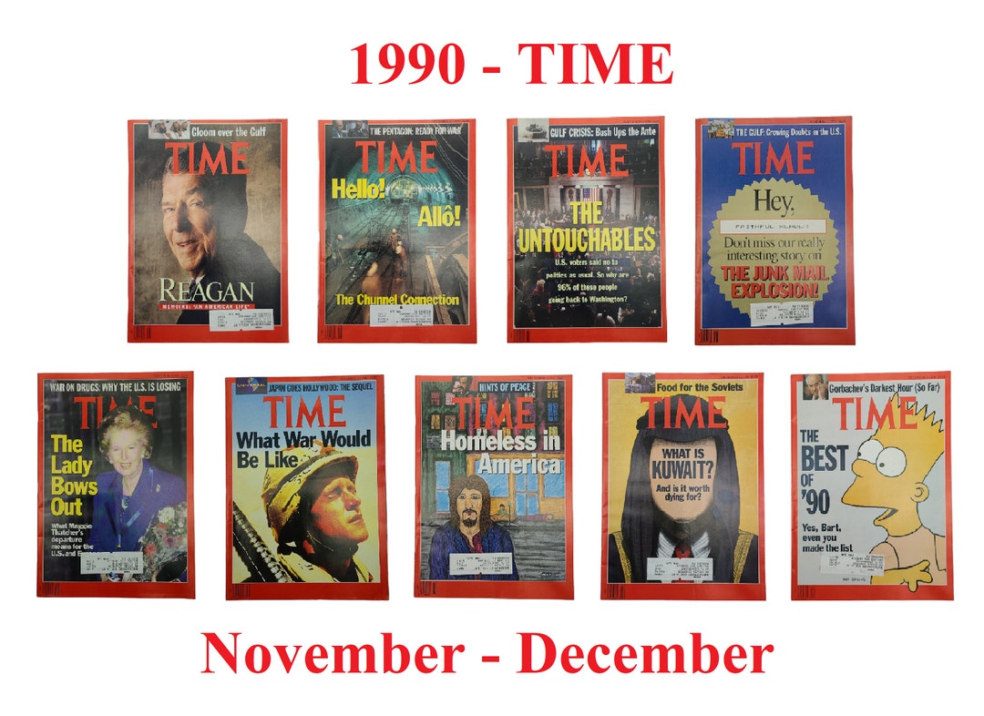 Choice of TIME Magazine – 1990 Nov-dec, Ronald Reagan, Chunnel ...