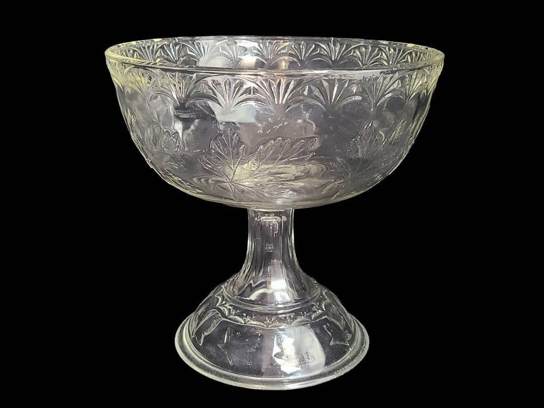 EAPG Maple Leaf Large Open Compote by Diamond Glass Company (montreal ...