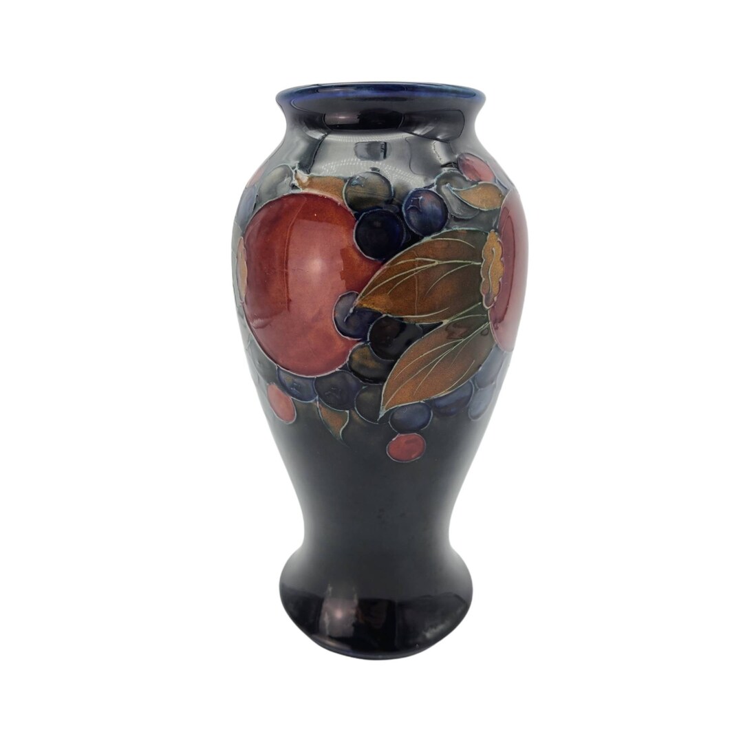 Rare Unique William Moorcroft Design Deep Blue Signed Walter Moorcroft ...