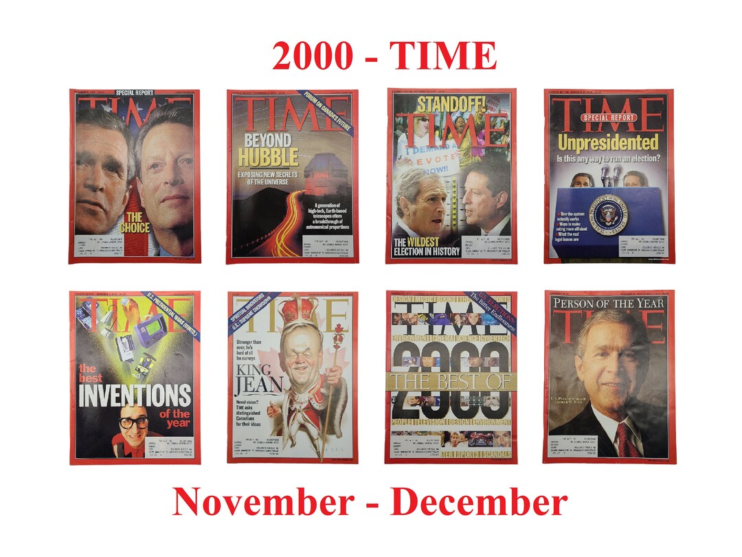 Choice of TIME Magazine – 2000 Nov-dec, Person of the Year, U.S ...