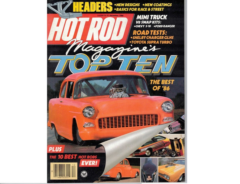 Hot Rod Magazine 'top Ten the Best of '86, December 1986. - Etsy