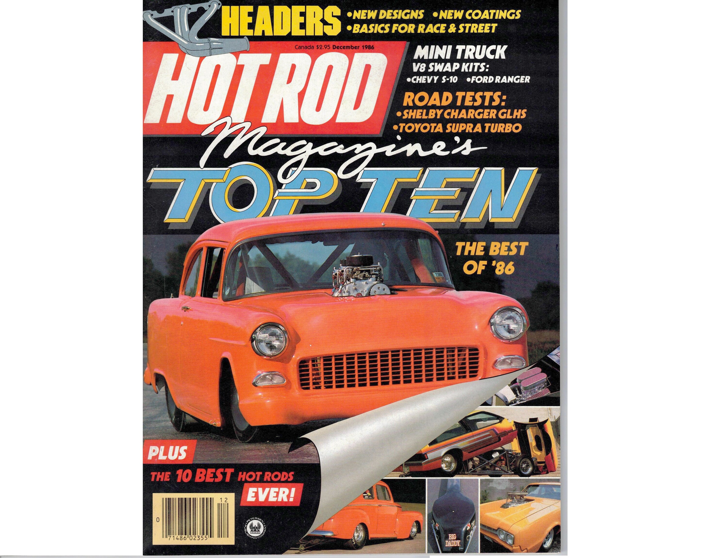 Hot Rod Magazine 'top Ten the Best of '86, December 1986. - Etsy
