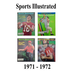 Sports Illustrated Magazines 1971-1972, NFL Draft, Jim Plunkett ...