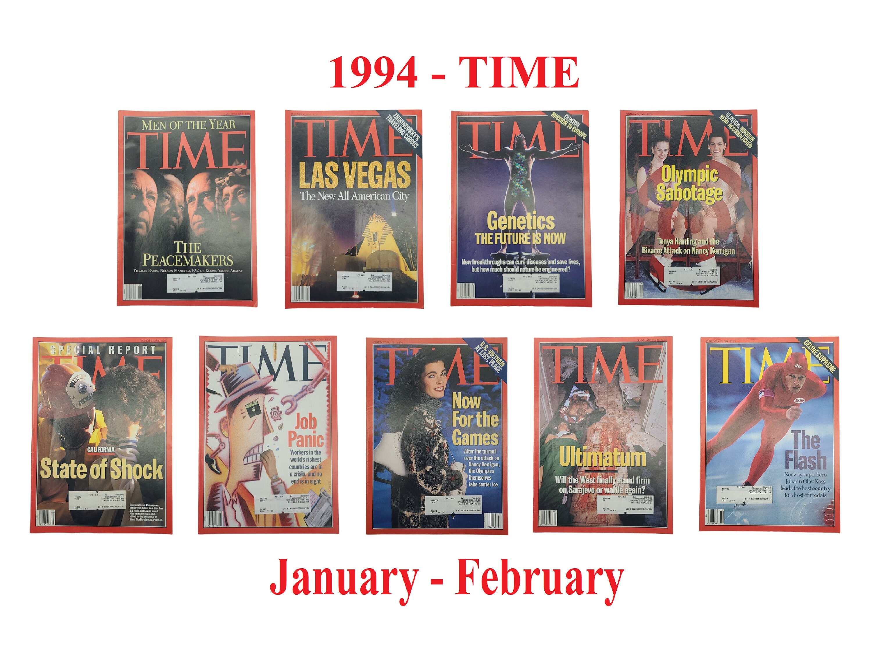 Choice of TIME Magazine 1994 Jan-feb Men of the Year Las - Etsy Canada