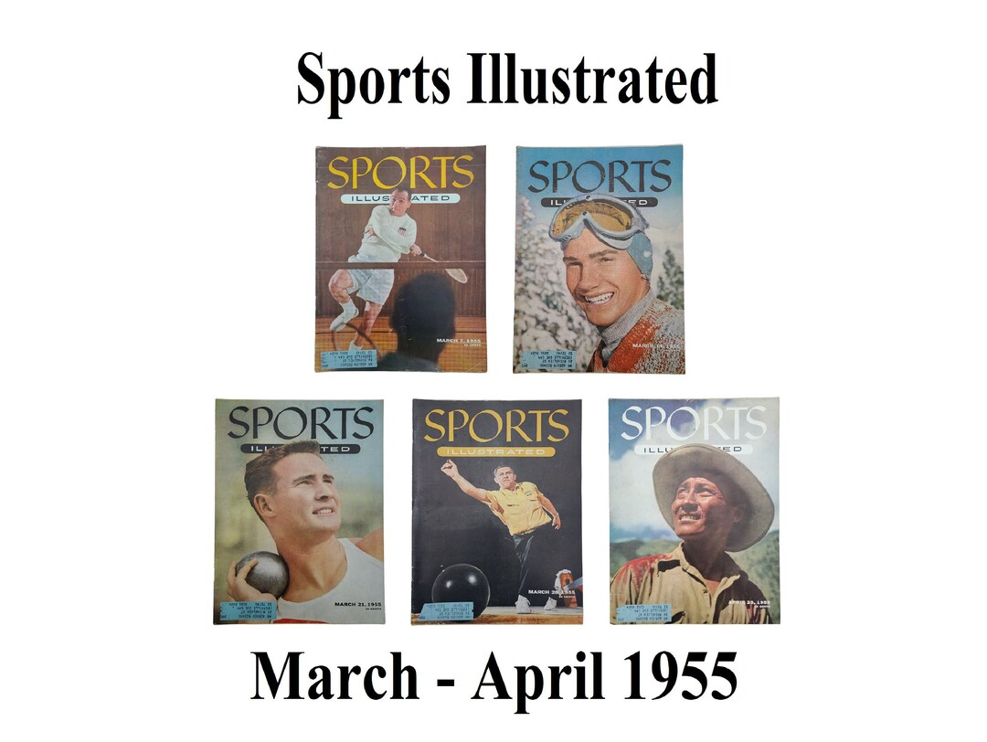 Sports Illustrated Magazines 1955 Mar-apr, Track and Field, Badminton ...