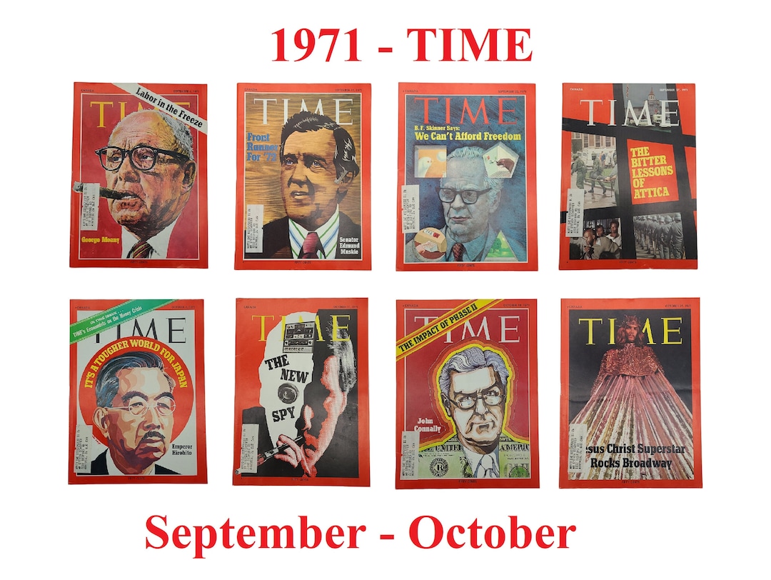 Choice of TIME Magazine – 1971 Sep-oct, George Meany, Edmund Muskie, B ...