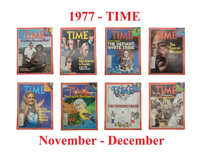 Choice of TIME Magazine 1977 Nov-dec, Anthropology, Schools, South ...