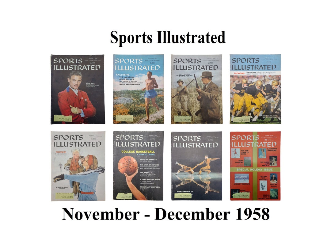 Sports Illustrated Magazines 1958 Nov-dec, Horse Show, Running, Hunters ...