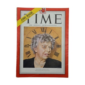 Choice of TIME Magazine – 1952 Apr-may, Eleanor Roosevelt, Religion ...