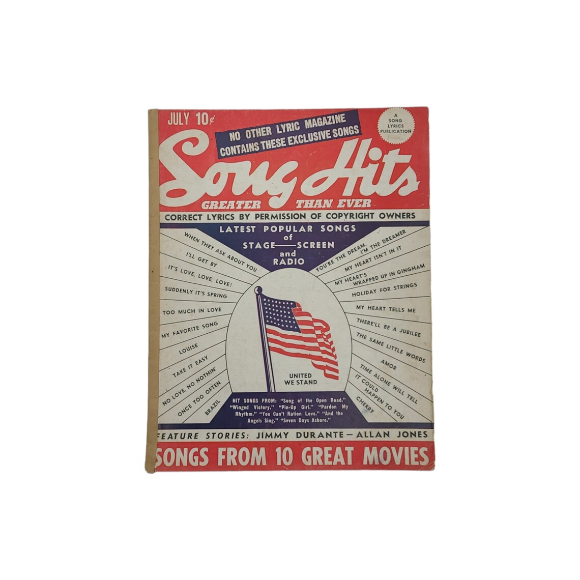 Song Hits Magazines - Lot of 8 Vintage Music Magazines, 1943-1953. Song ...