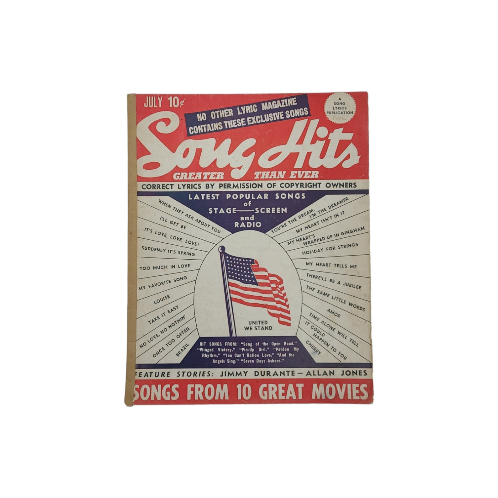 Song Hits Magazines - Lot of 8 Vintage Music Magazines, 1943-1953. Song ...