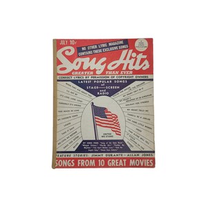 Song Hits Magazines - Lot of 8 Vintage Music Magazines, 1943-1953. Song ...