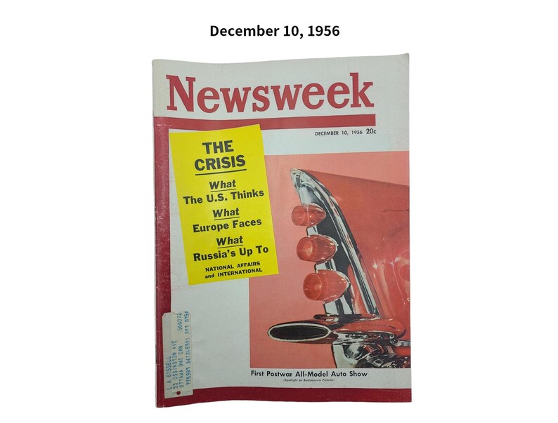 Newsweek Magazine - Choose From Original Vintage Issues From the 1950's ...
