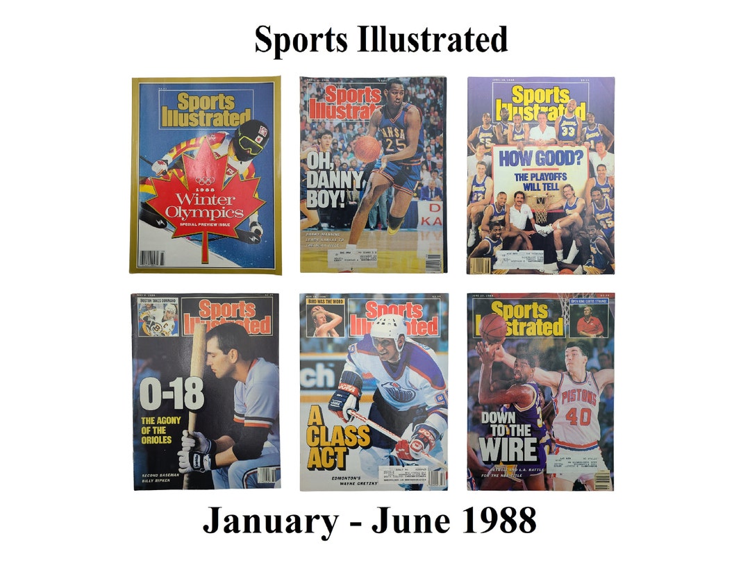 Sports Illustrated Magazines 1988 Jan-jun, Winter Olympics, Basketball ...