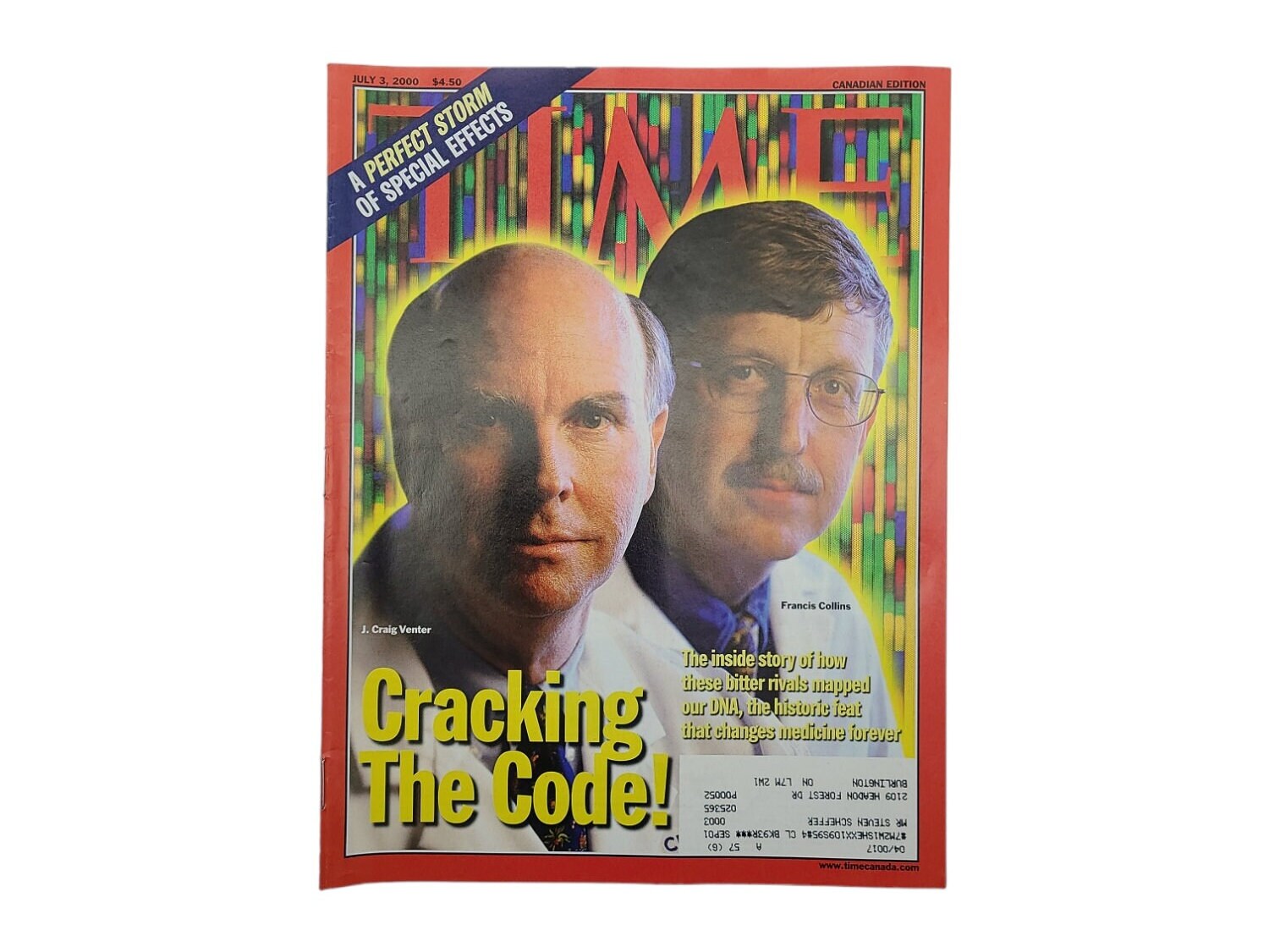 Choice of TIME Magazine 2000 Jul-aug DNA Canada - Etsy