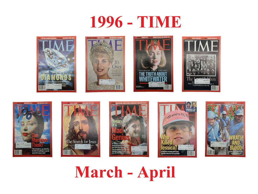 Choice of TIME Magazine – 1996 Mar-apr, Diamonds, Princess Diana ...