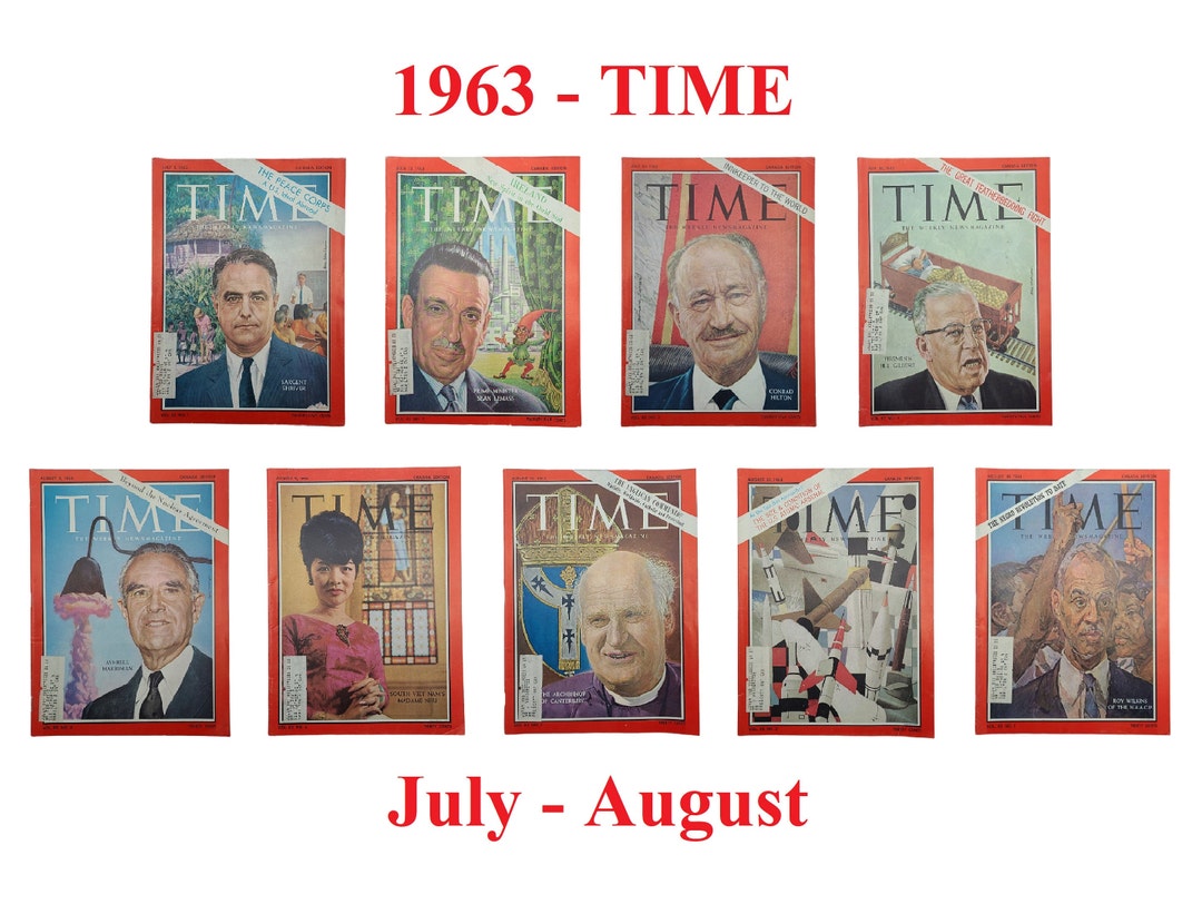 Choice of TIME Magazine – 1963 Jul-aug, Peace Corps, Ireland, Conrad ...