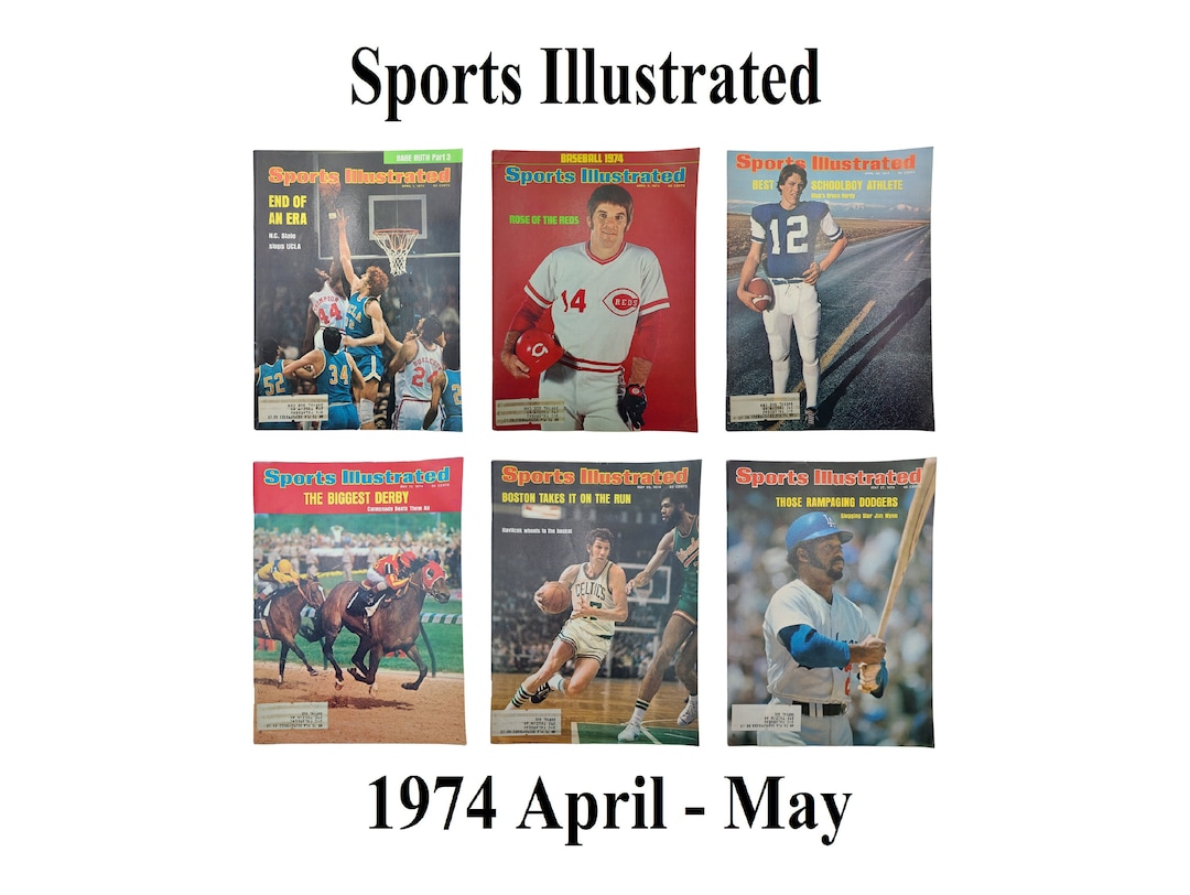 Sports Illustrated Magazines 1974 Apr-may, College Basketball, Baseball ...