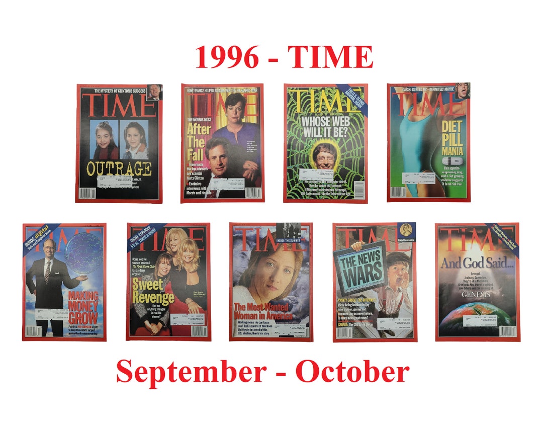 Choice of TIME Magazine 1996 Sep-oct, Murder, Politics, Bill Gates ...