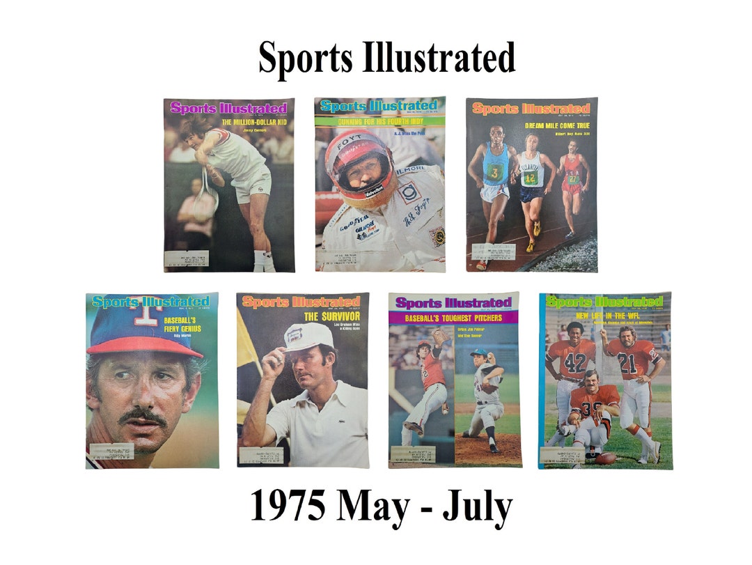 Sports Illustrated Magazines 1975 May-jul, Tennis, Indy 500, Track and ...