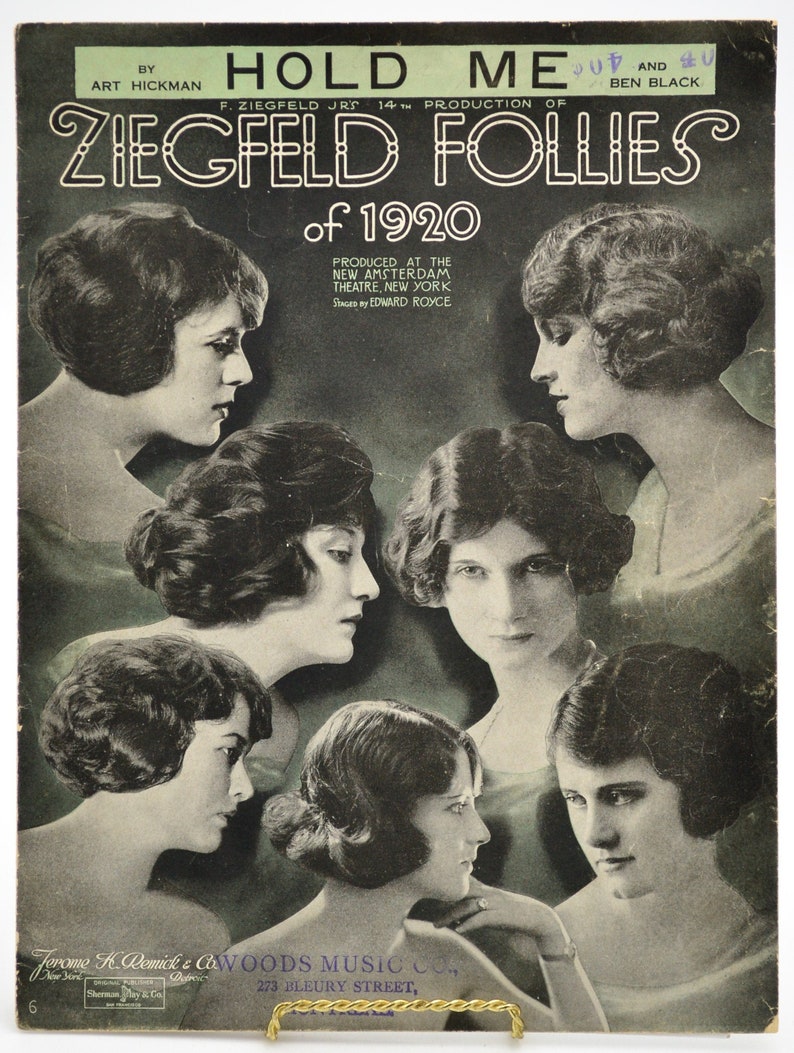 1920 Sheet Music for Two Songs From the Production of Ziegfeld | Etsy