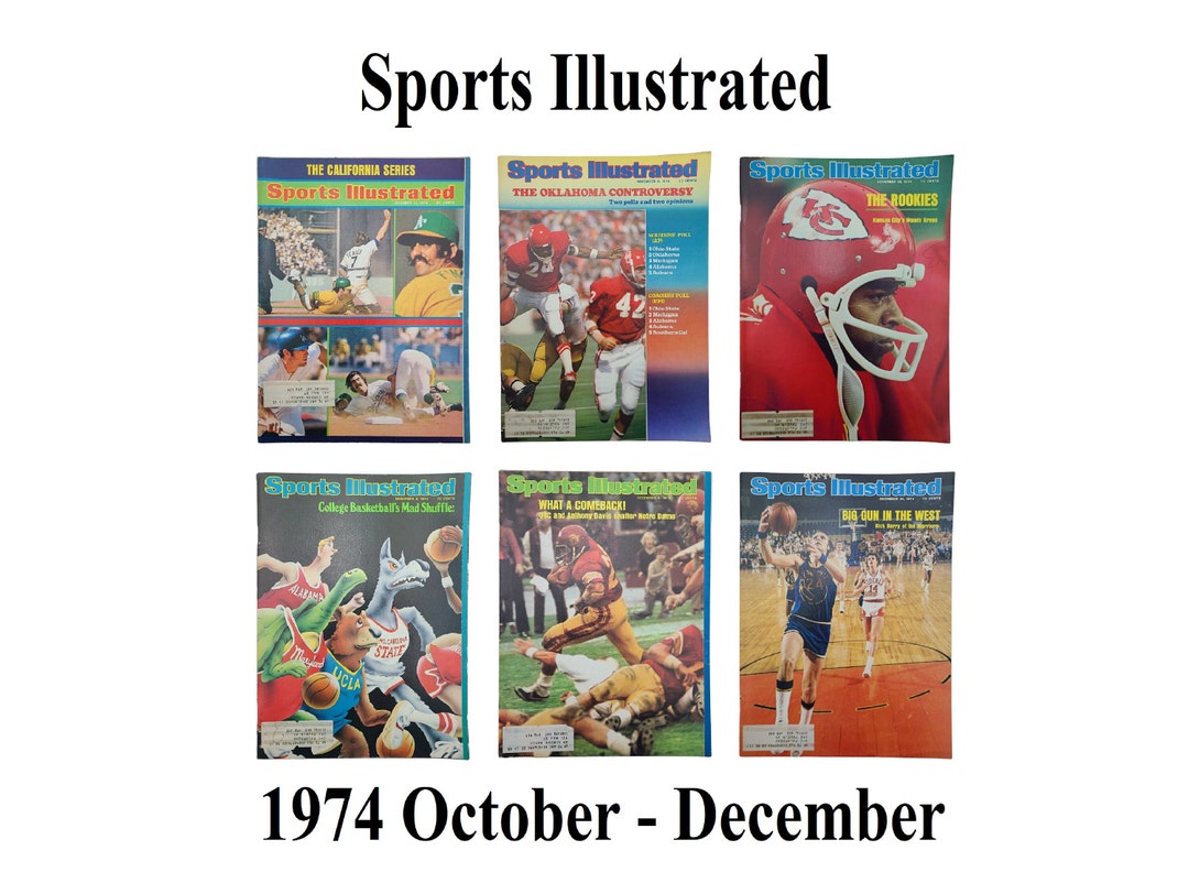 Sports Illustrated Magazines 1974 Oct-dec, Baseball, California ...