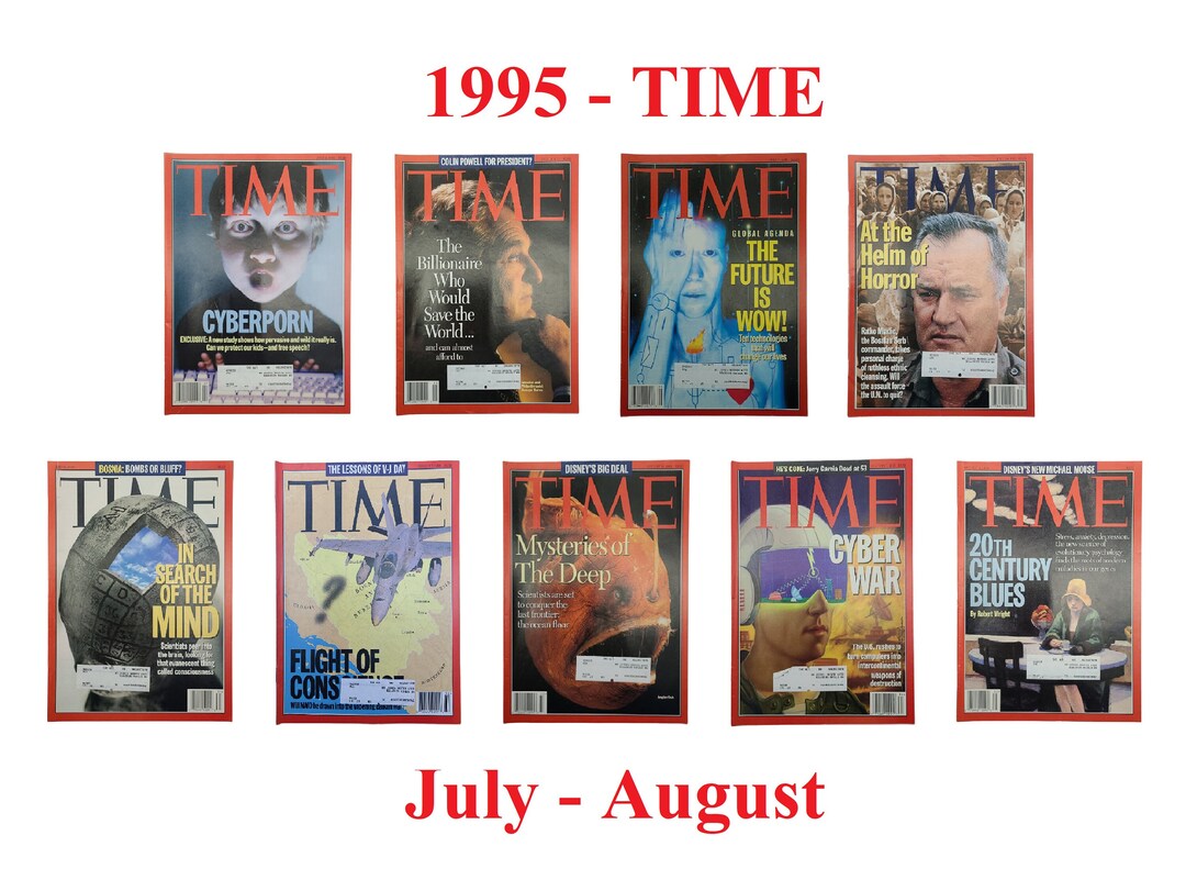 Choice of TIME Magazine 1995 Jul-aug, Internet, George Soros, Future ...