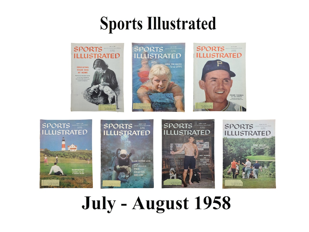 Sports Illustrated Magazines 1958 Jul-aug, Dog Training, Swimming ...
